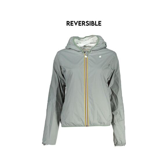 K-Way | Jackets & Coats | Kway Reversible Hooded Jacket With Contrast ...